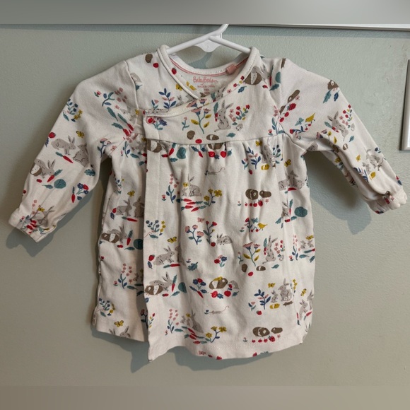 Baby Boden | Dresses | 36 Months Baby Boden Floral Print Dress Cream ...
